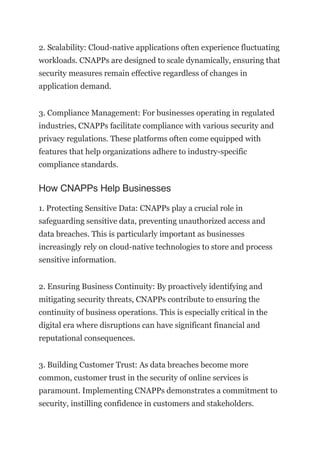 What is a Cloud-Native Application Protection Platform (CNAPP | PDF