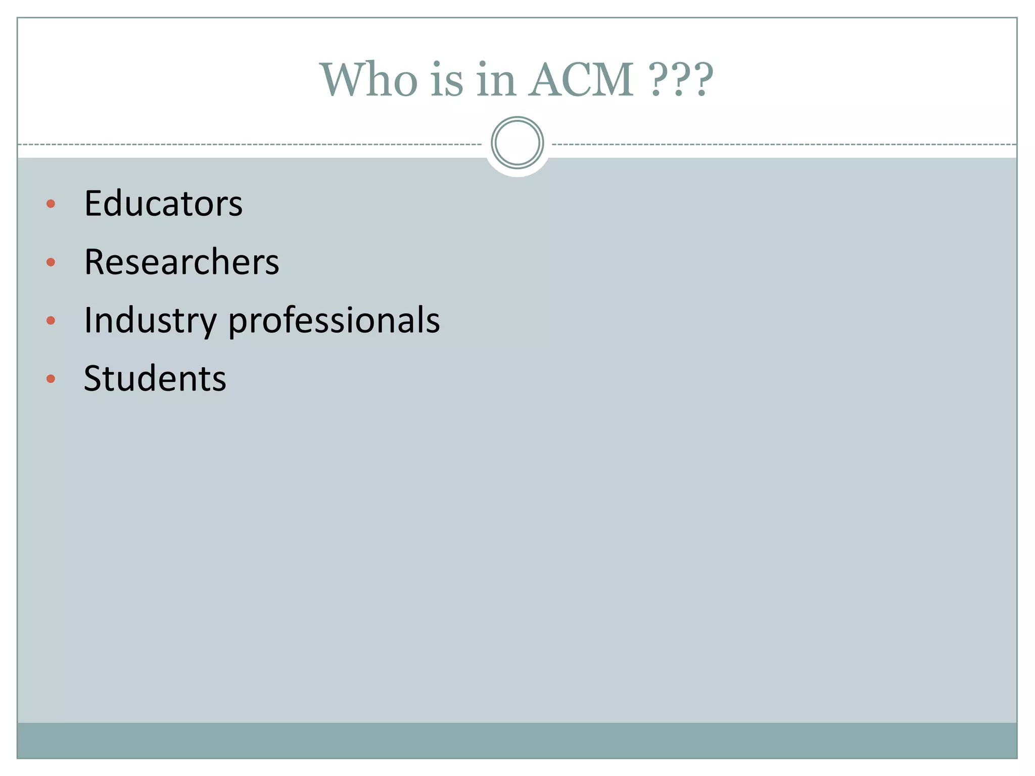 What is ACM? | PPTX