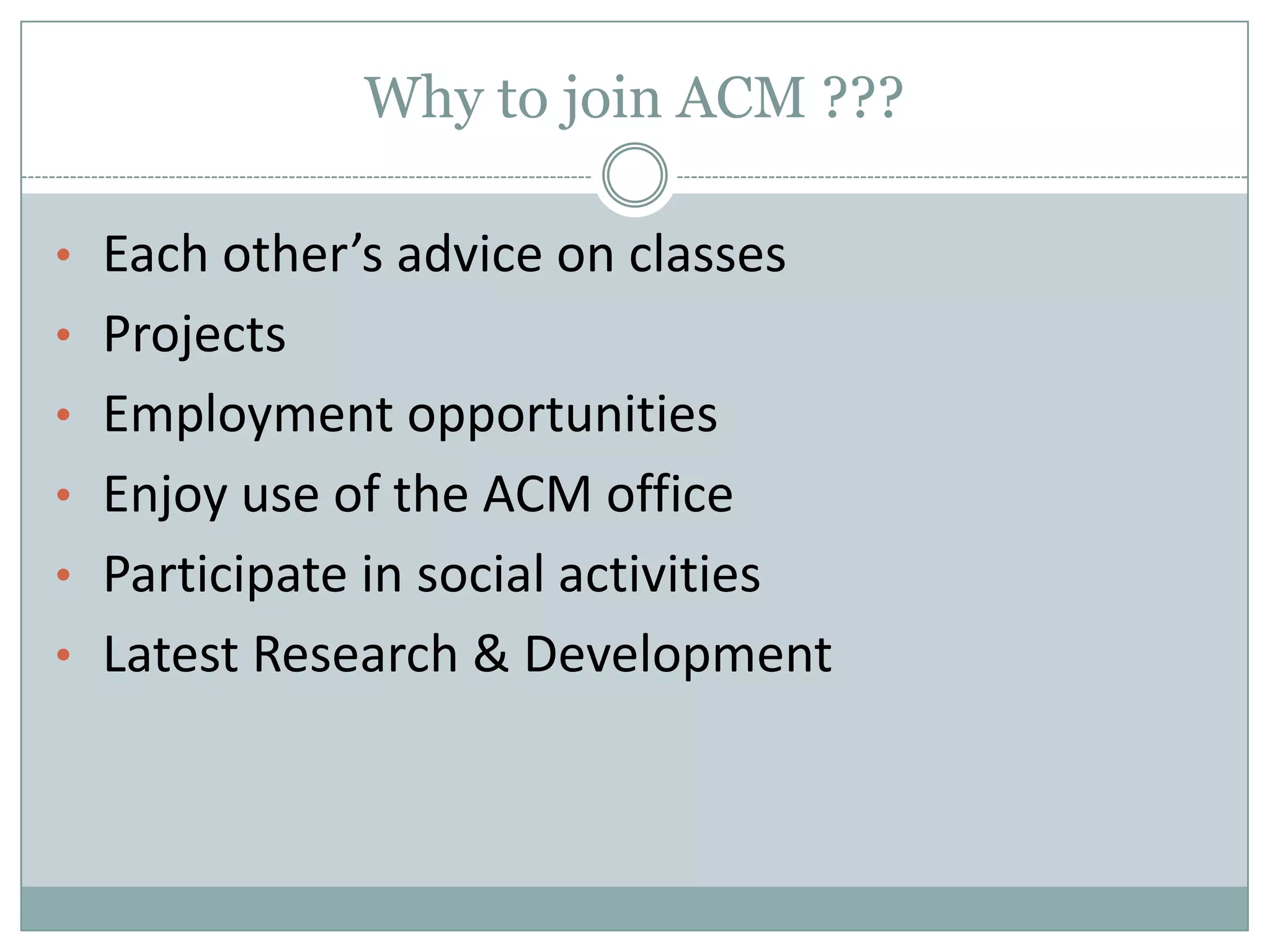 What is ACM? | PPTX