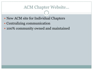 What is ACM? | PPTX