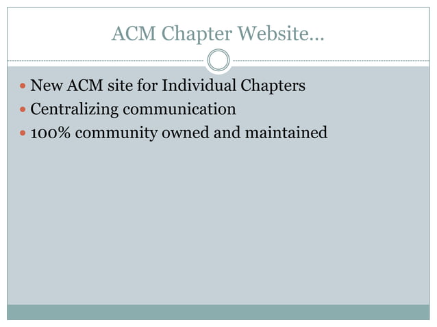 What is ACM? | PPTX