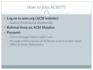 What is ACM? | PPTX
