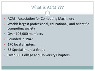 What is ACM? | PPTX