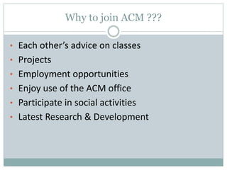 What is ACM? | PPTX