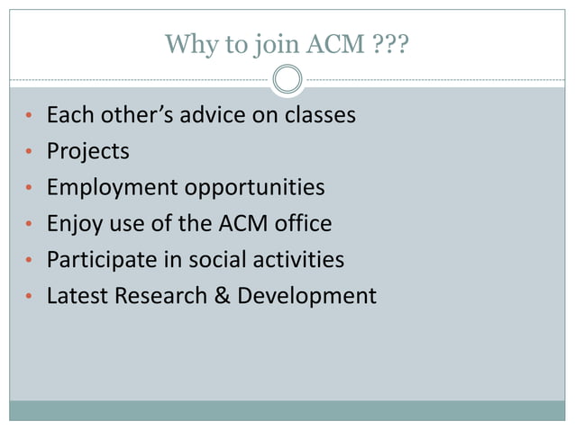 What is ACM? | PPTX