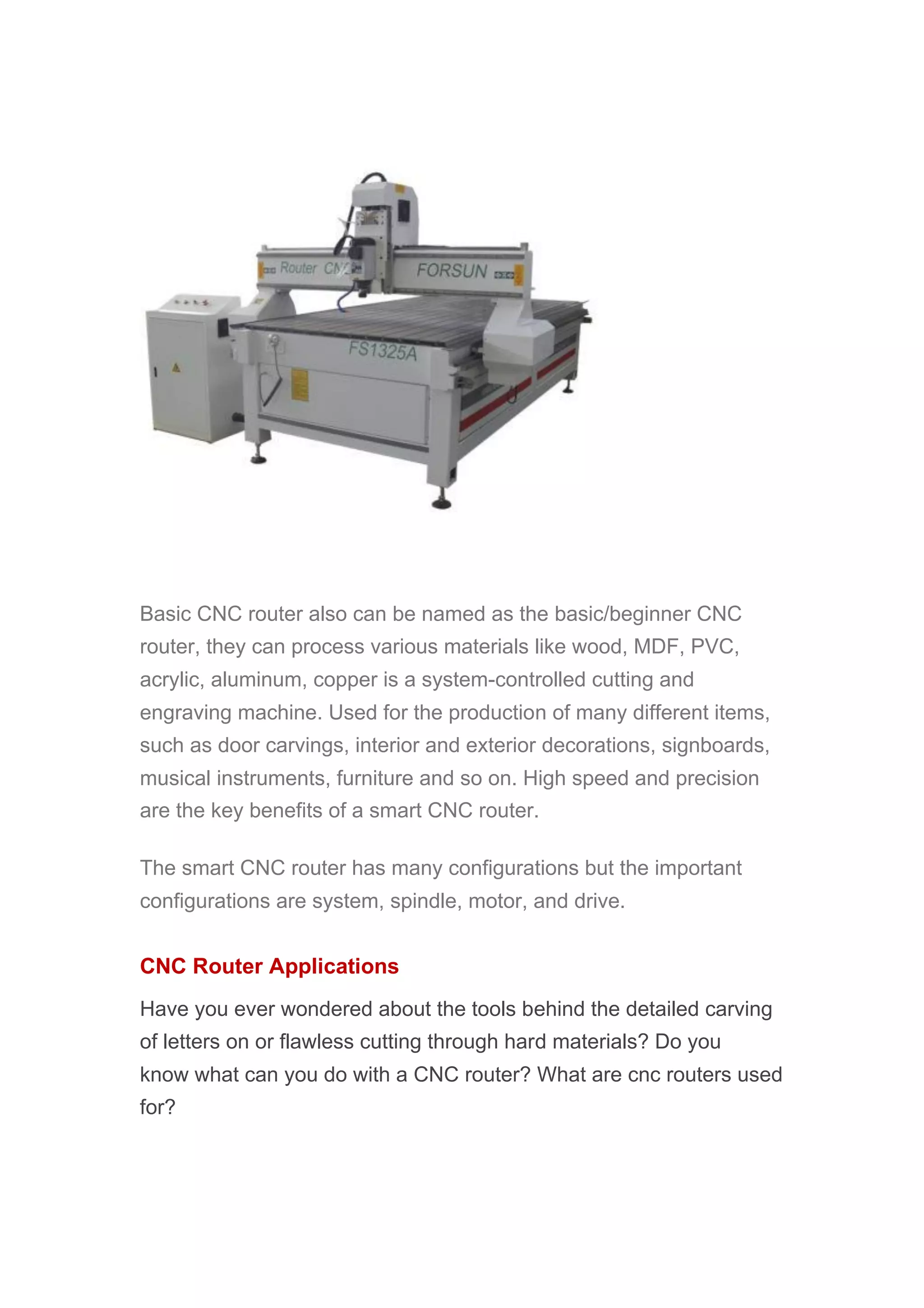 What is a CNC Router Machine | PDF