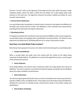 What is a Co-Axial Blade Probe, and How Does it Function | PDF