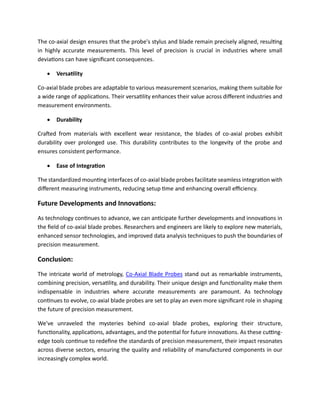What is a Co-Axial Blade Probe, and How Does it Function | PDF
