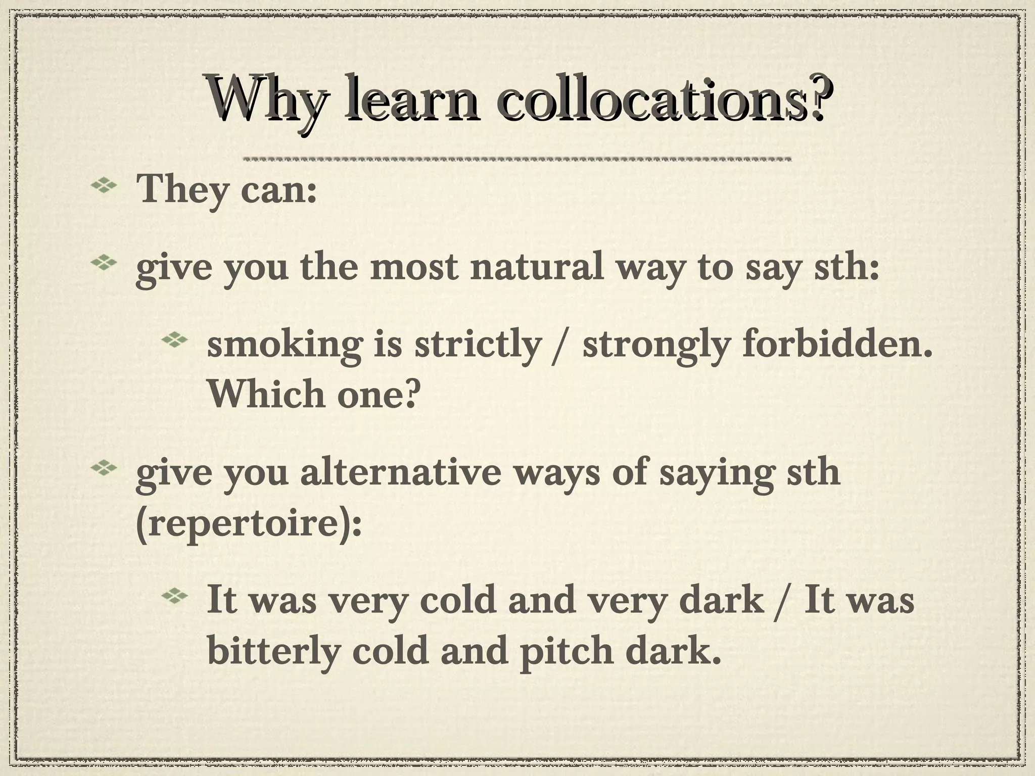 What is a collocation? | PPT