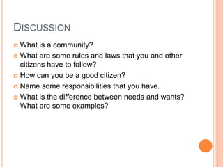 What is a community | PPTX