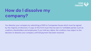 What is a company dissolution | PPTX