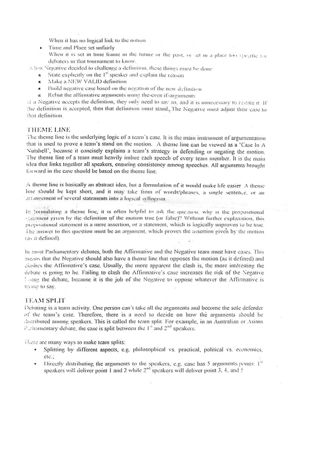 What is a competitive debate | PDF