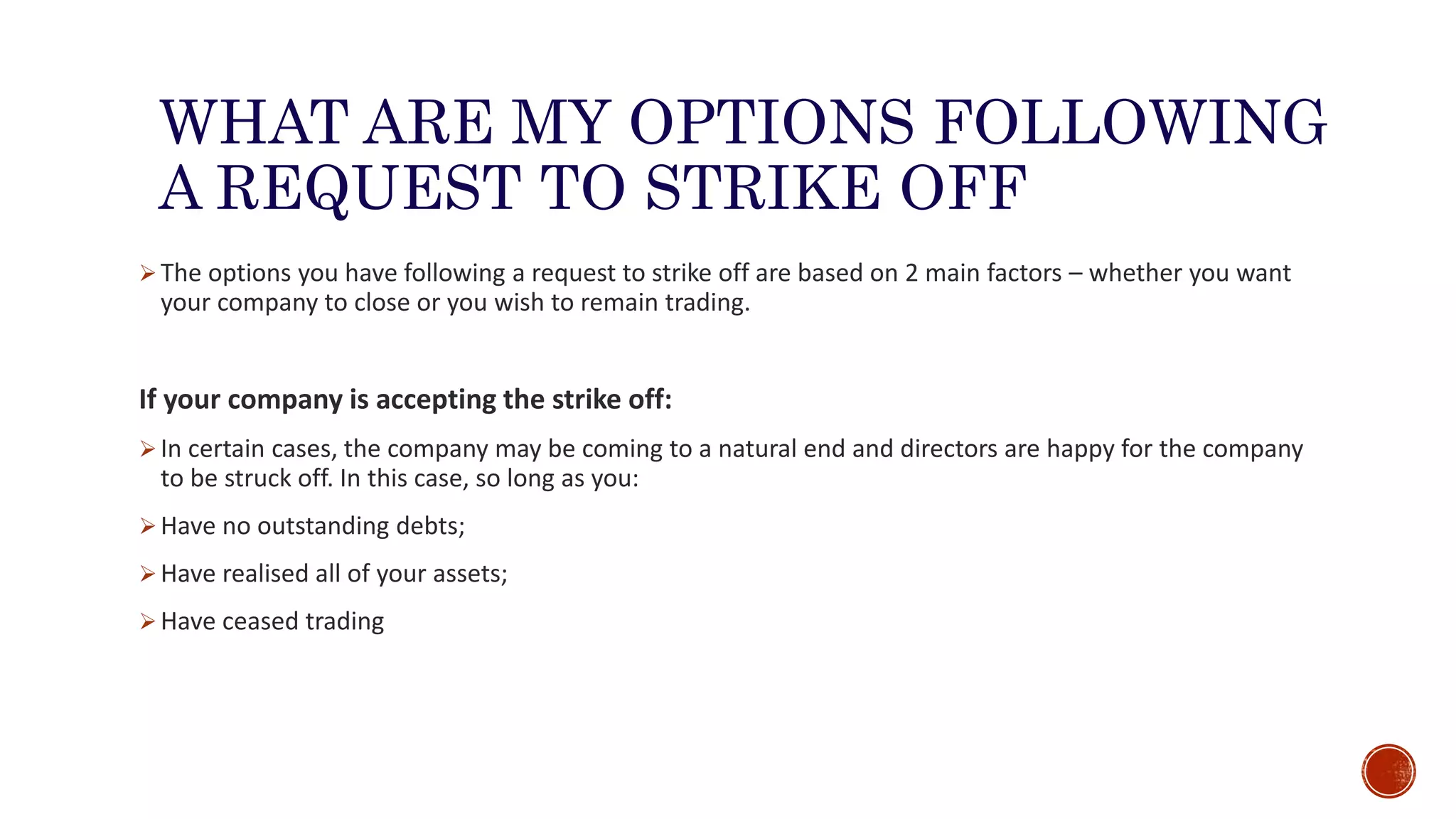 What is a Compulsory Strike Off? | PPT