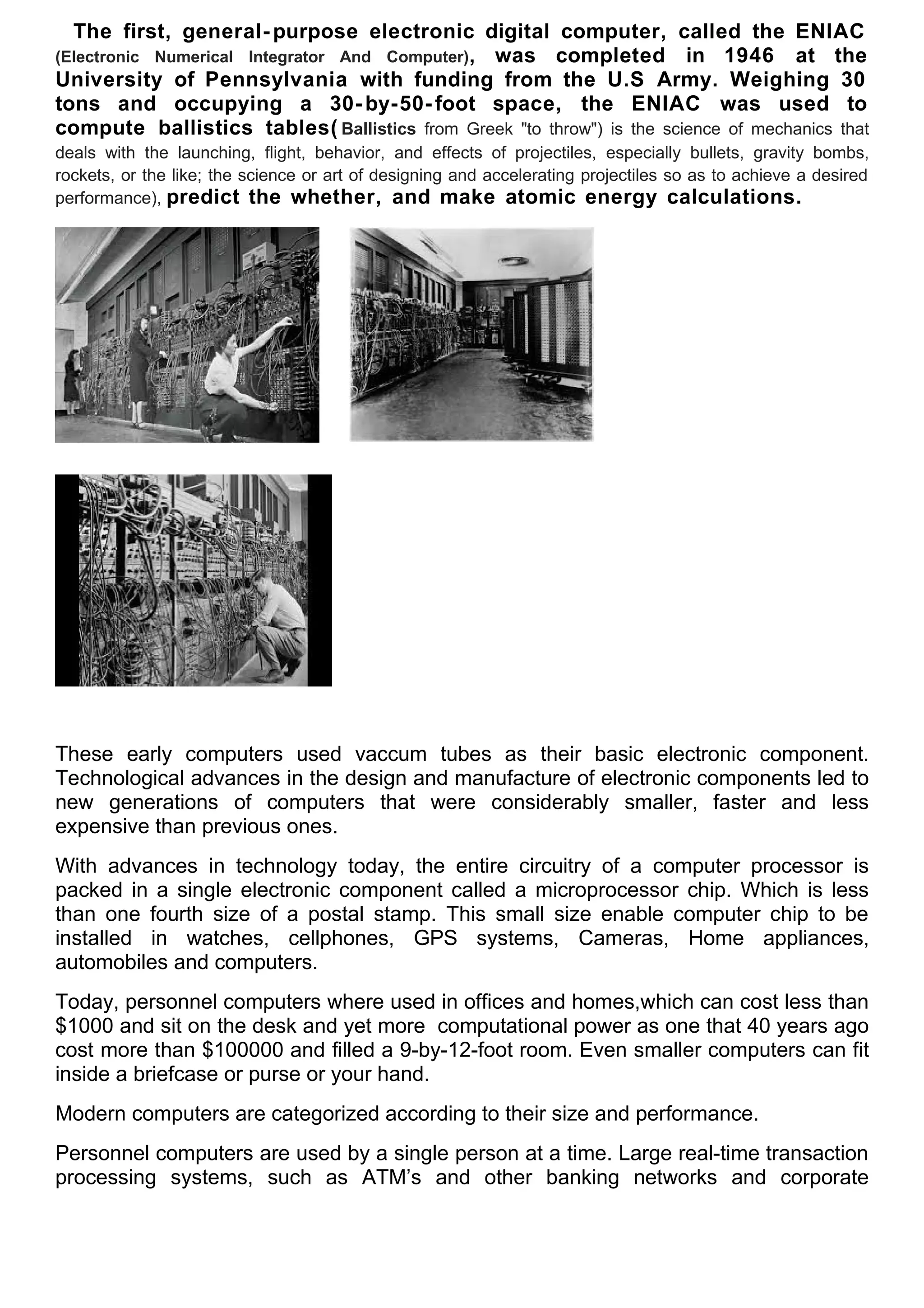 What is a computer | DOC