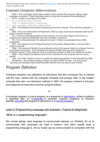 What is a computer | PDF