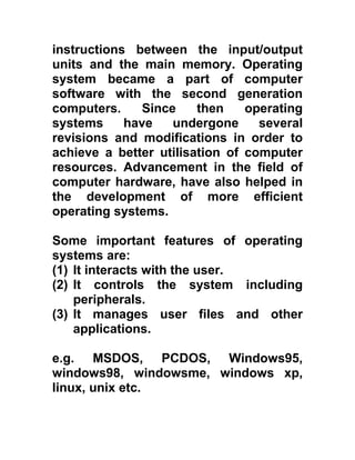 What is a computer | DOC
