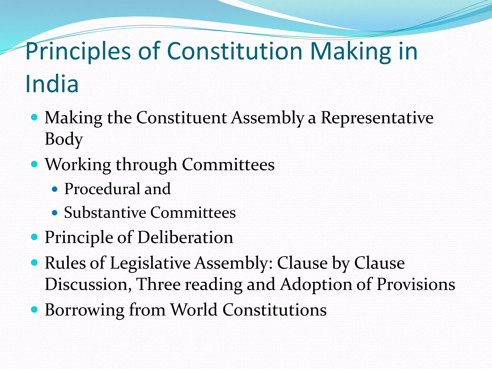 What is a constitution: Making of Indian Constitution | PPTX