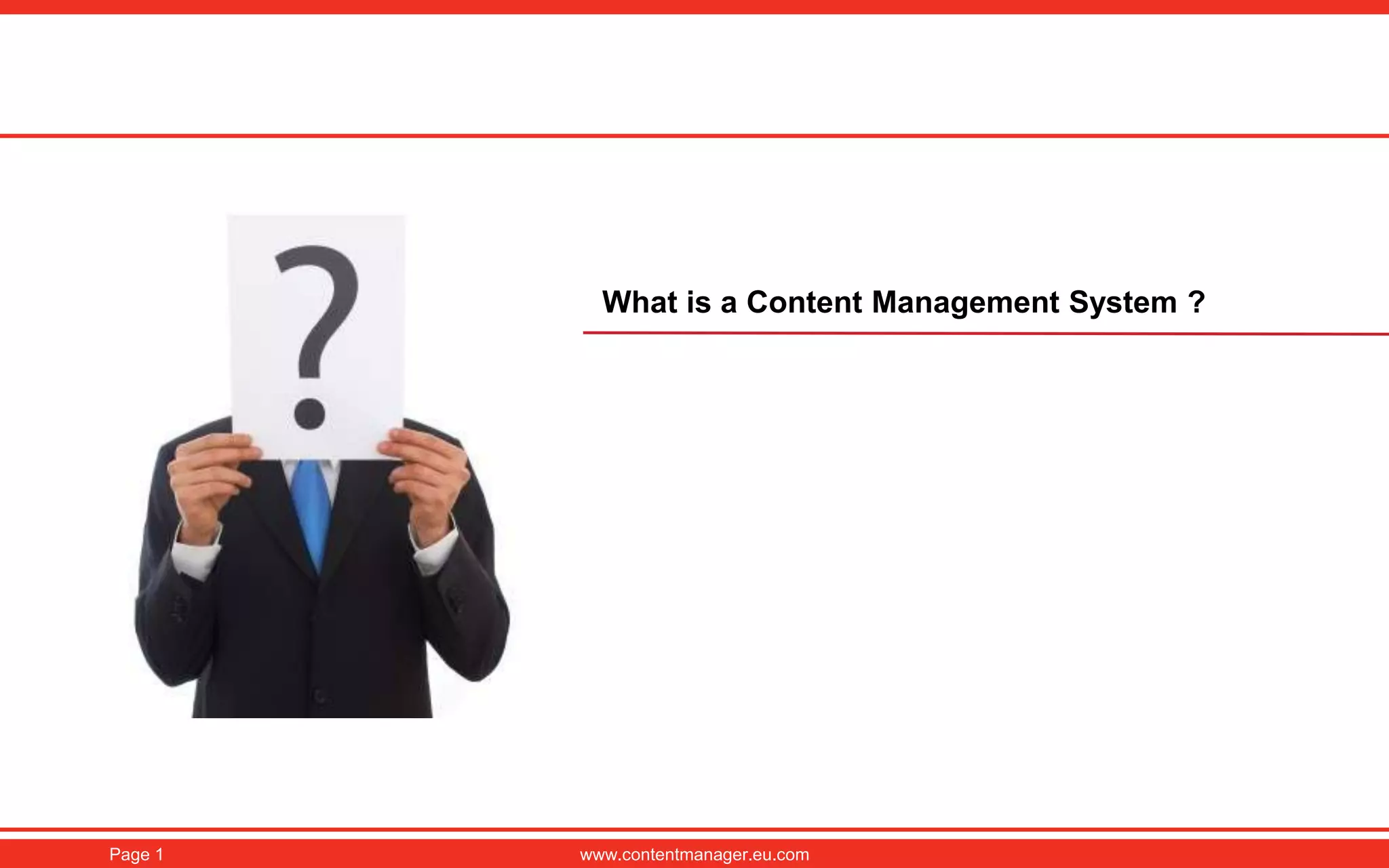 What is a Content Management System or CMS | PPT