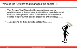 What is a Content Management System or CMS | PPT