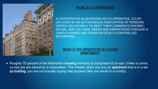 What is a Co-op Apartment in New York City | PPTX