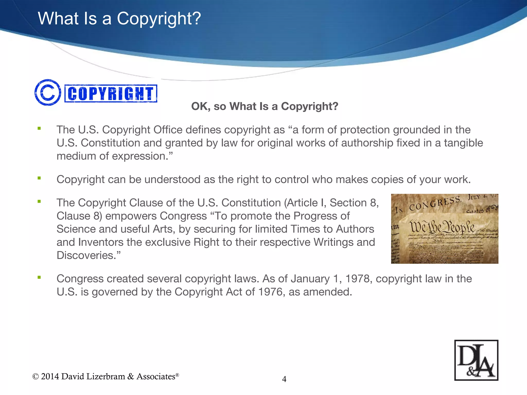 What Is a Copyright? | PPT