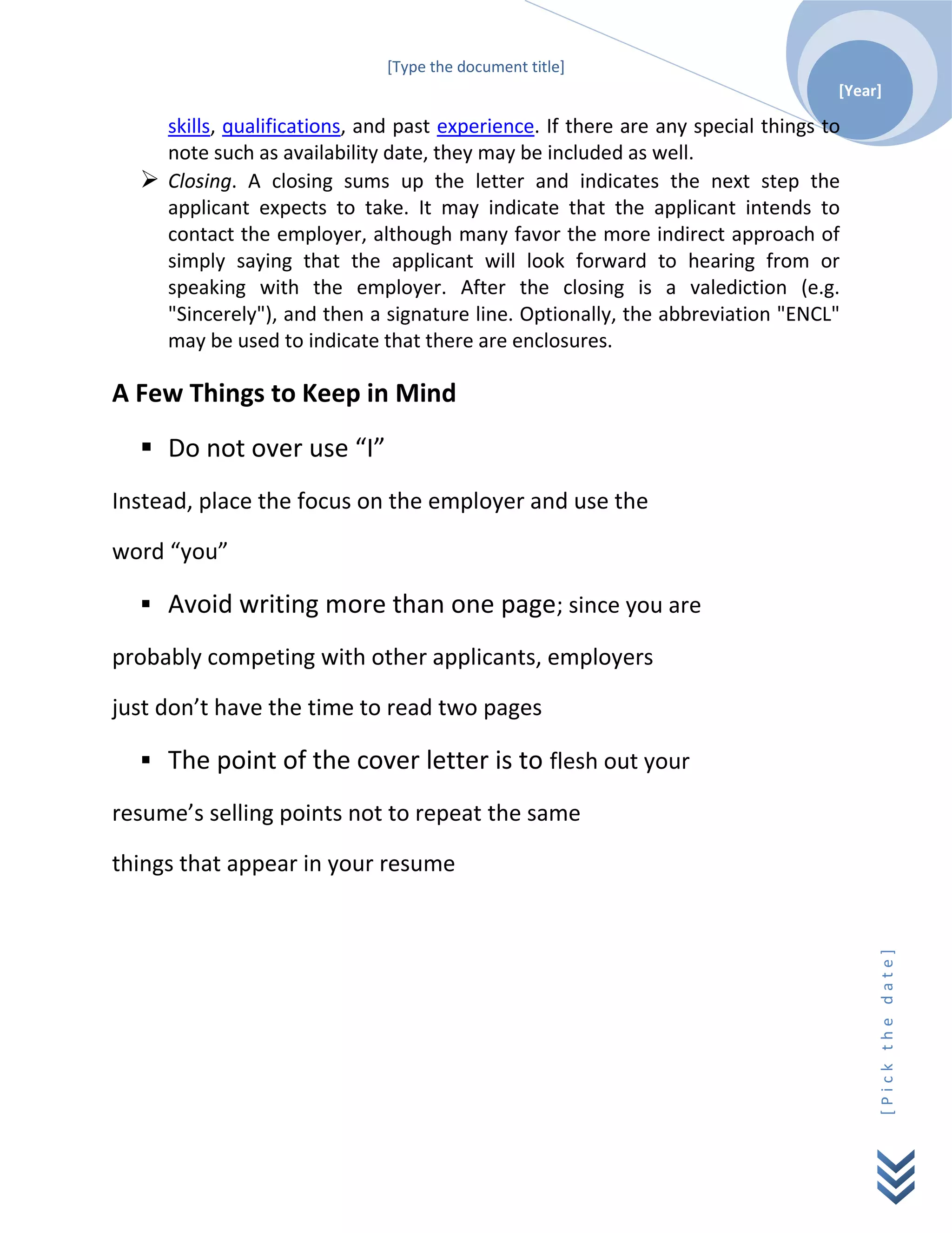 What is a cover letter | DOCX