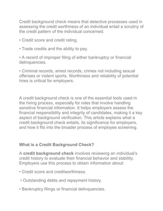 What is a Credit Background Check company.pdf