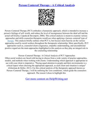 What Is A Critical Review Essay | PDF