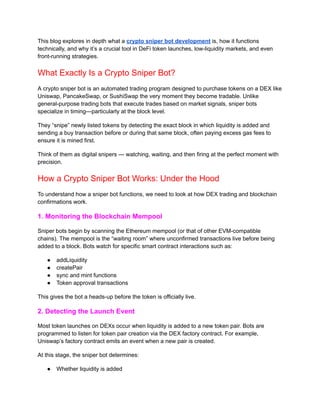What Is a Crypto Sniper Bot_ How It Works and Where It’s Used.pdf