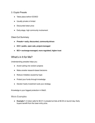 What Is a Crypto Token Presale and How It Works | Ultimate Guide | PDF