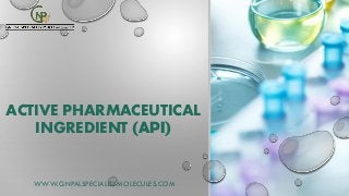 What is Active Pharmaceutical Ingredient (API) in pharma..pdf
