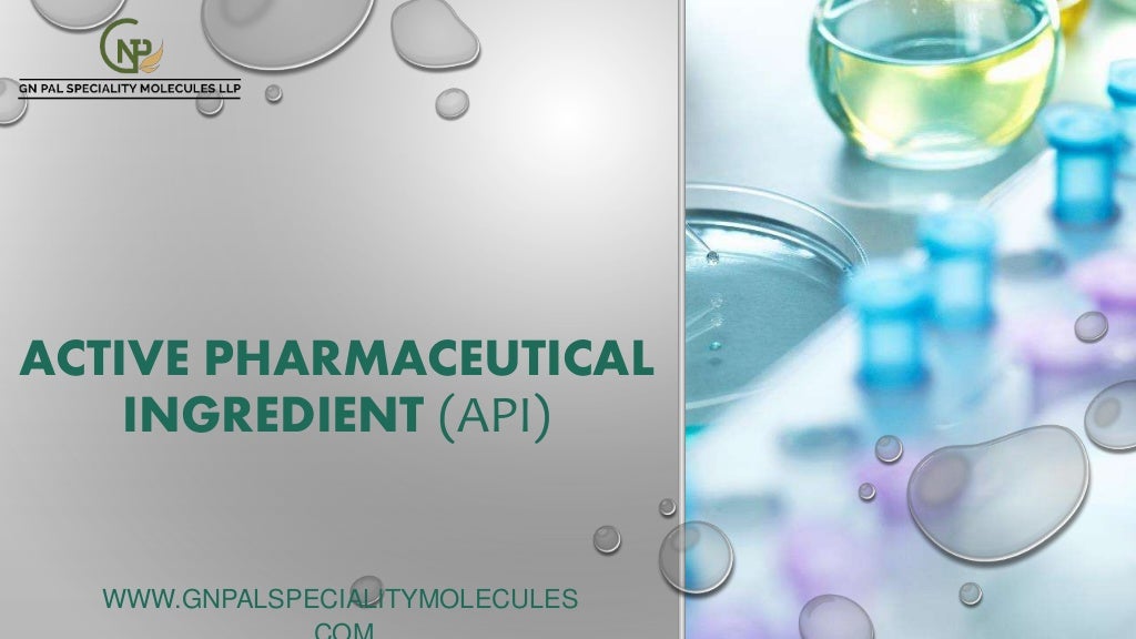 What is Active Pharmaceutical Ingredient (API) in pharma.pptx
