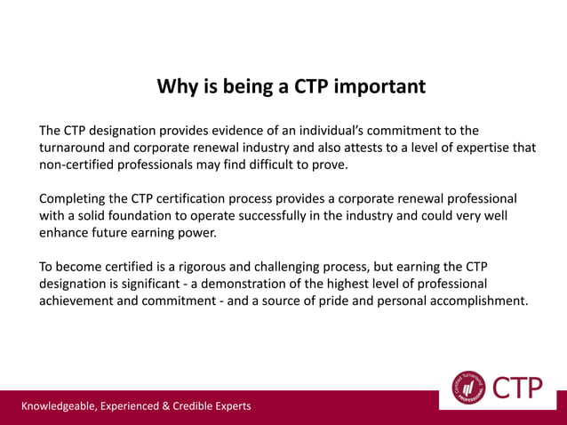 What Is A CTP? | PPTX