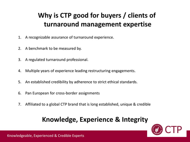 What Is A CTP? | PPTX