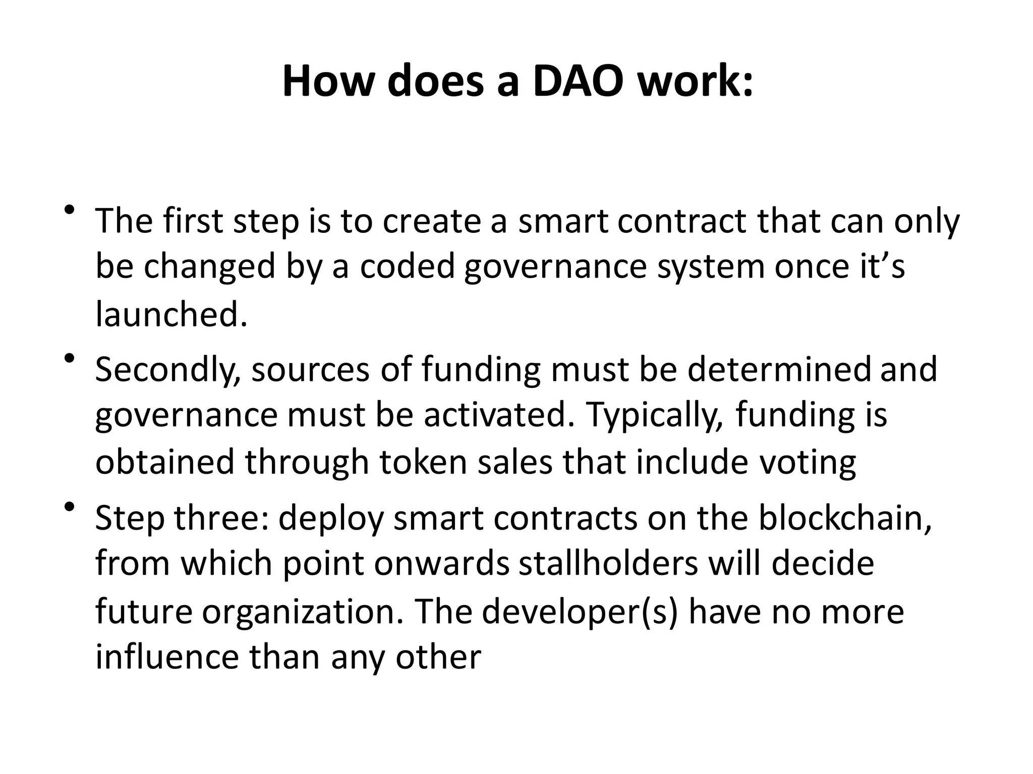 What is a dao how does a dao work | DOCX