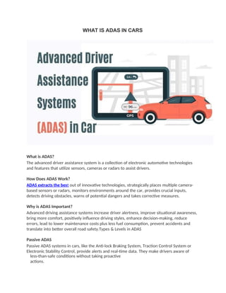 ADAS: Smart Technology for Safer Driving | PPT