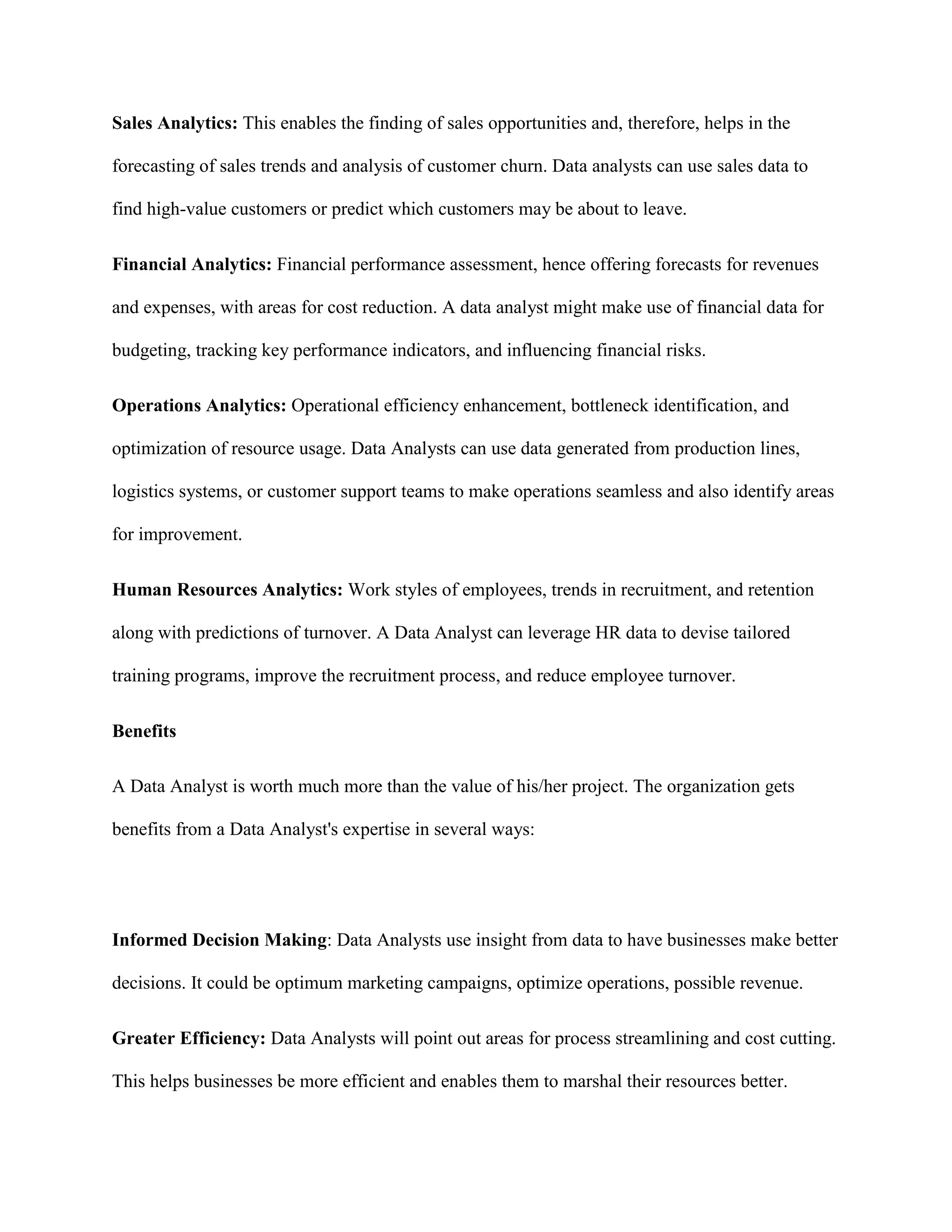 What is a Data Analyst’s Job Description | PDF