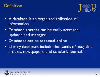What is a database | PPT
