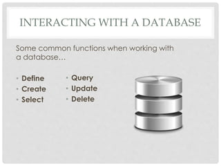 Learn Database Design with MySQL - Chapter 1 - What is a database | PPTX | Databases | Computer ...