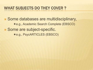 What is a Database? | PPTX