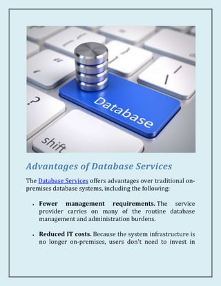 What is a Database Service? | DOCX
