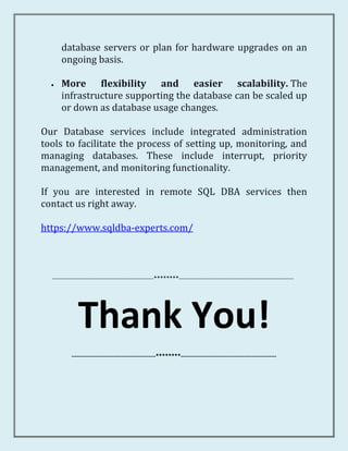 What is a Database Service? | DOCX