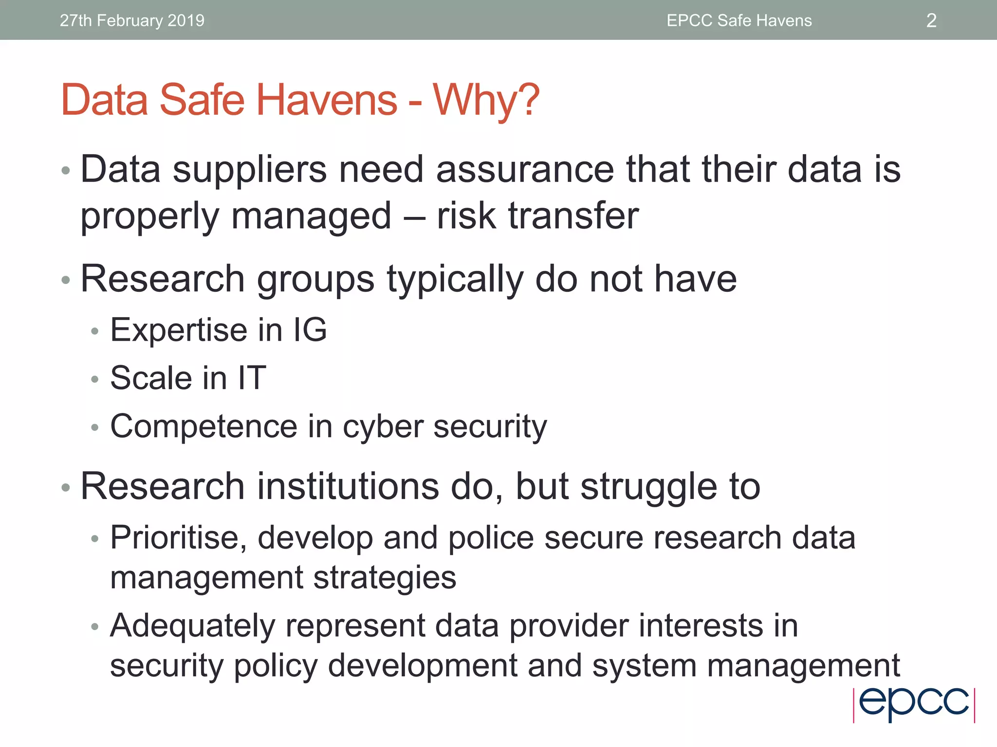 What is a data safe haven? | PPTX