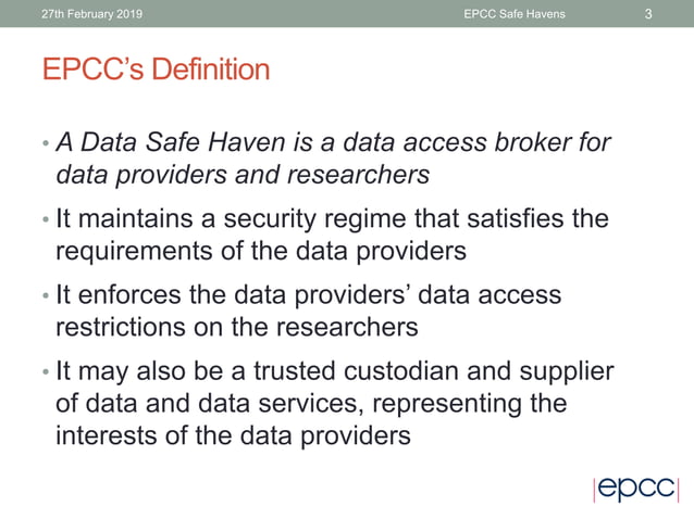 What is a data safe haven? | PPT