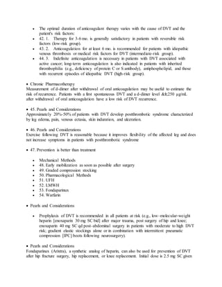 What is a deep vein thrombosis | PDF