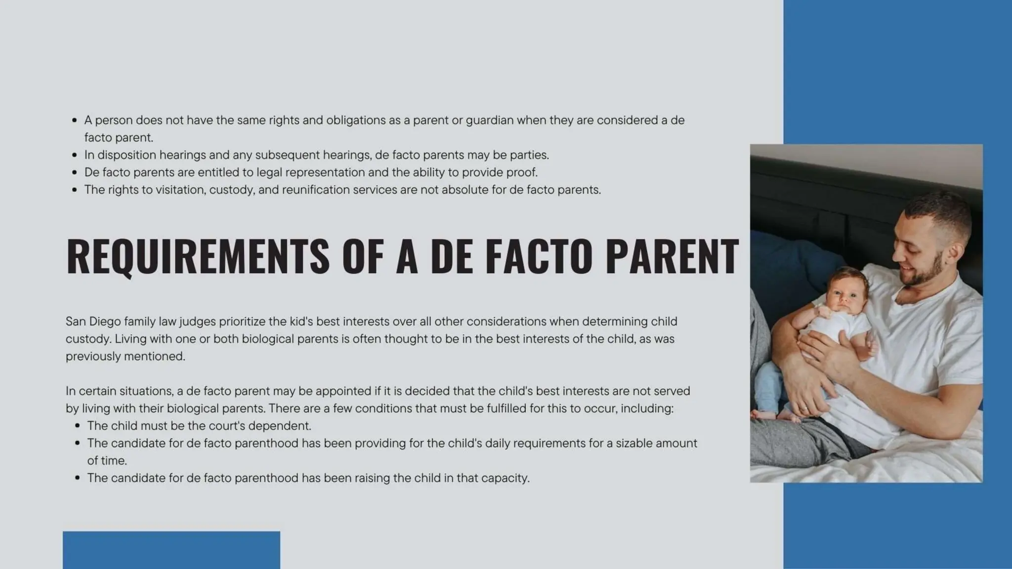 What Is a De Facto Parent & its Requirements?? | PPTX