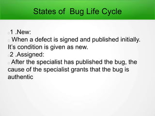 What is a Defect Life Cycle in Software Testing | PPTX | Technology ...