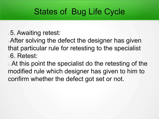 What is a Defect Life Cycle in Software Testing | PPTX | Technology ...