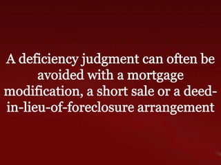 What is a Deficiency Judgment? | PPT
