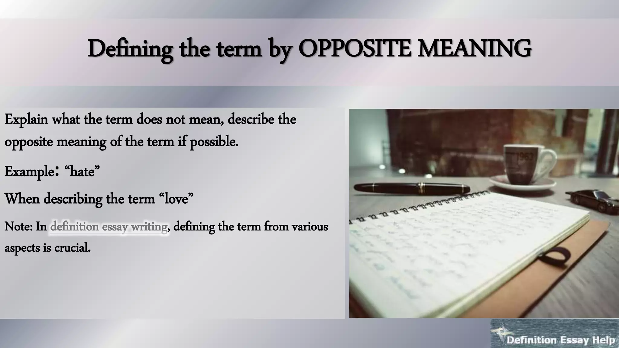 What Is a Definition Essay and How to Write It | PPTX